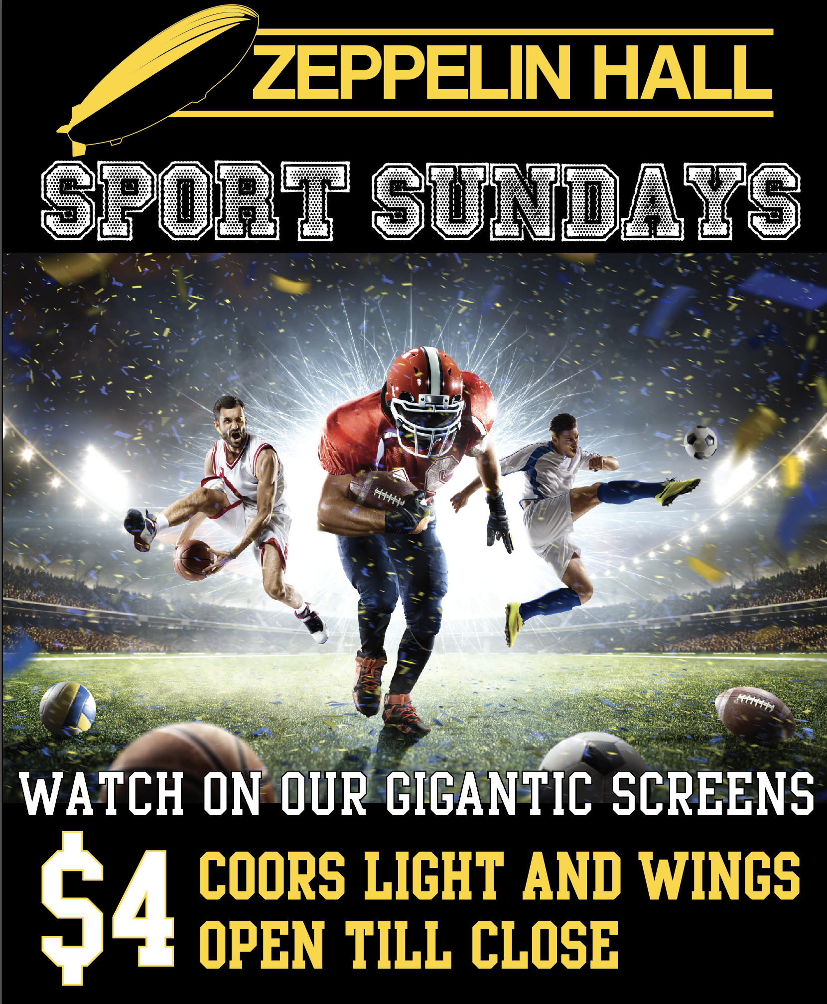 Upcoming Events - Zeppelin Hall